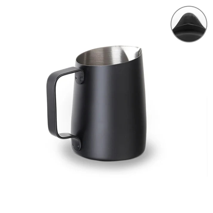 WPM Milk Pitcher # 06 round spout - black – bohnendealer.coffee