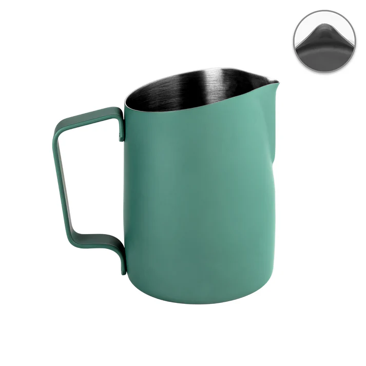 WPM Milk Pitcher # 07 sharp spout - forest green – bohnendealer.coffee